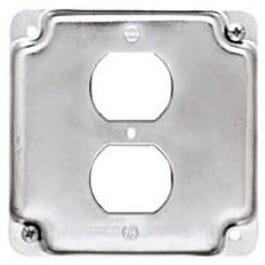 4-Inch Flat Corner Exposed Square Duplex Receptacle - Boonville, NY ...